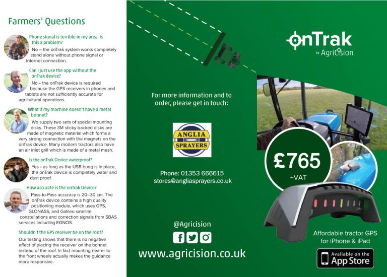 onTrak Light Bar GPS System - Anglia Sprayers